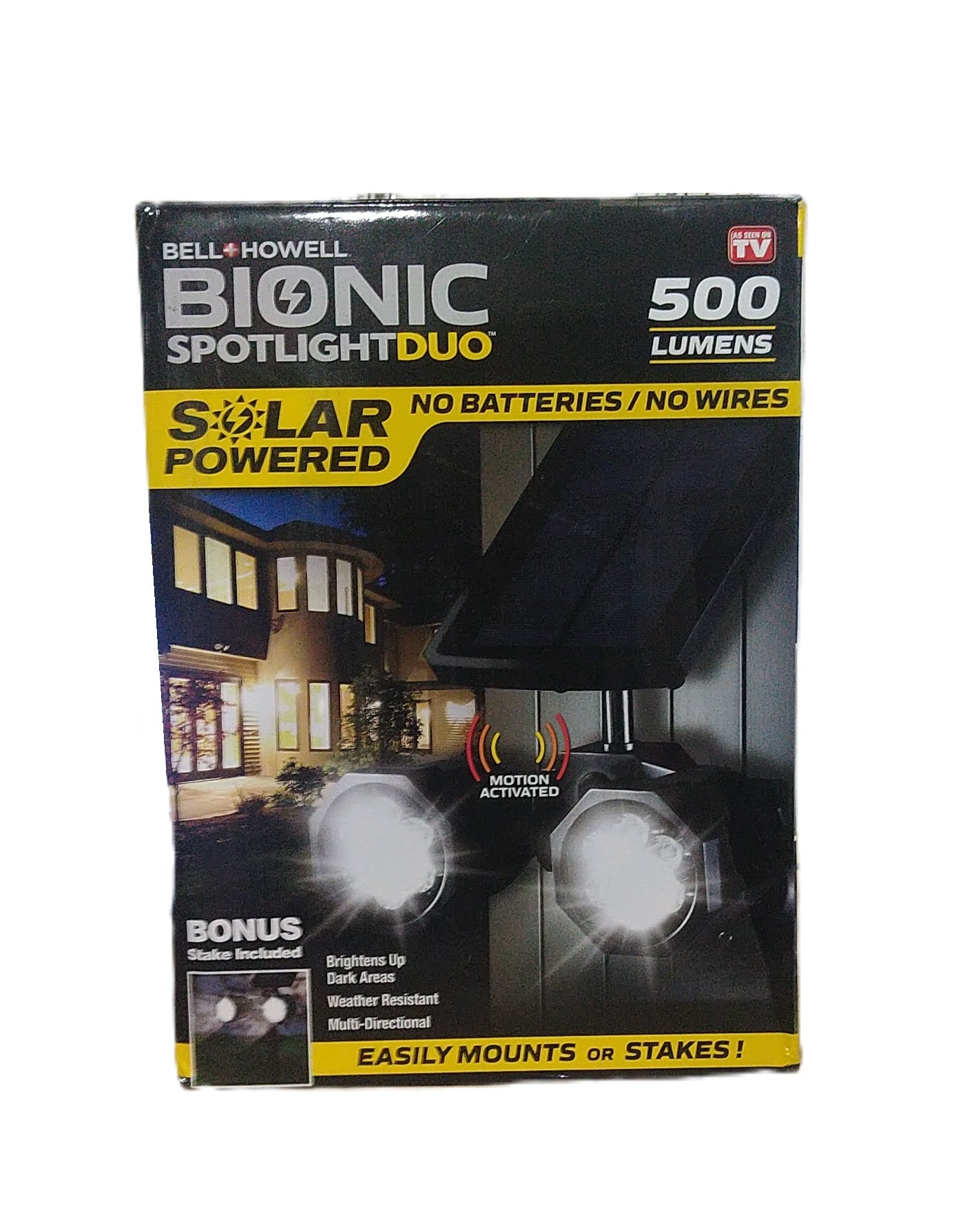 Bell + Howell Solar Powered Motion Activated Integrated LED Bionic Lig ...