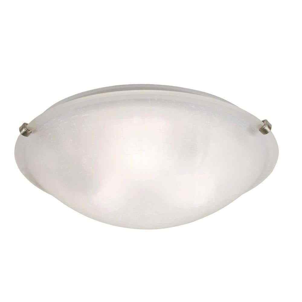 Bel Air Lighting Stewart 3-Light Brushed Nickel Incandescent Ceiling F ...