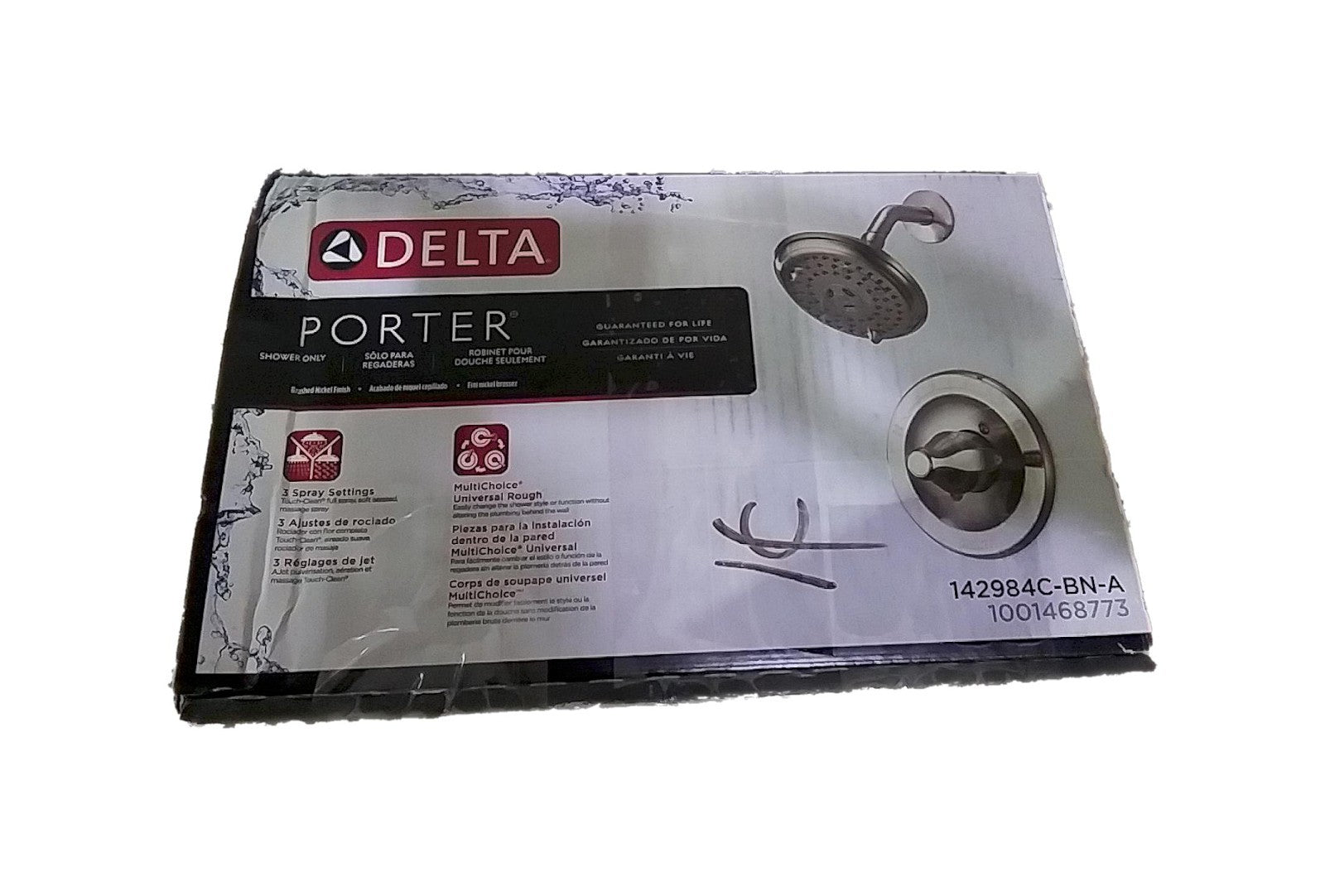 Delta Porter 1-Handle 3-Spray Shower Faucet 1.75 GPM Brushed Nickel ...