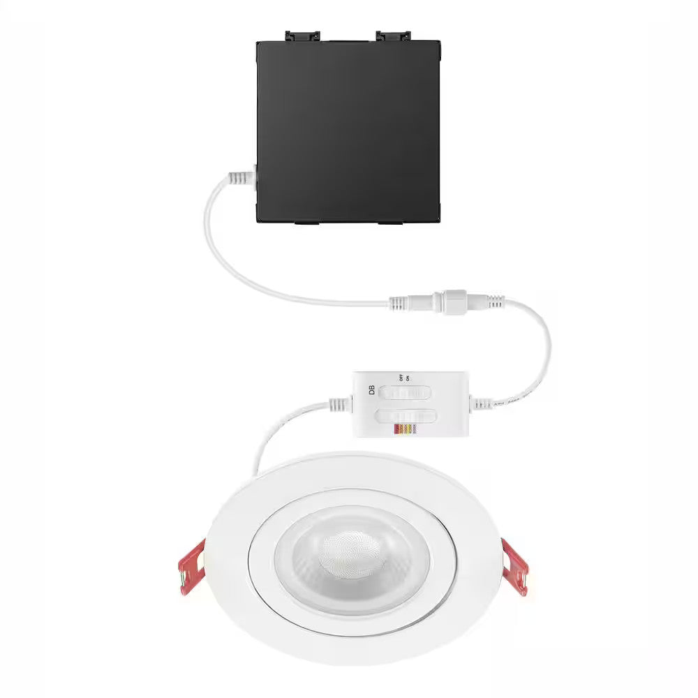 Commercial Electric Ultra Spot CCT Integrated LED 4 in Canless Recesse ...